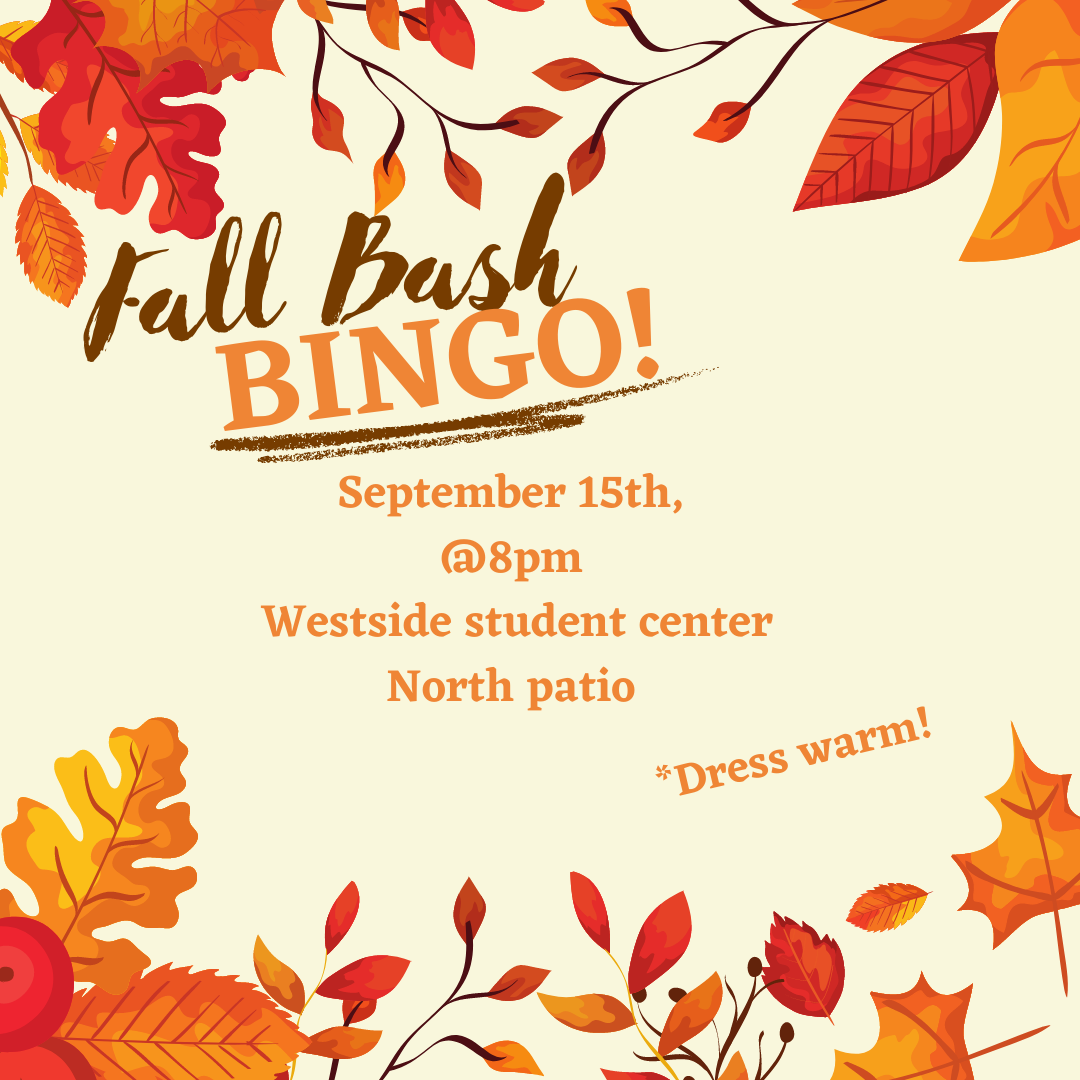 Fall Bash Bingo | Ancell School of Business