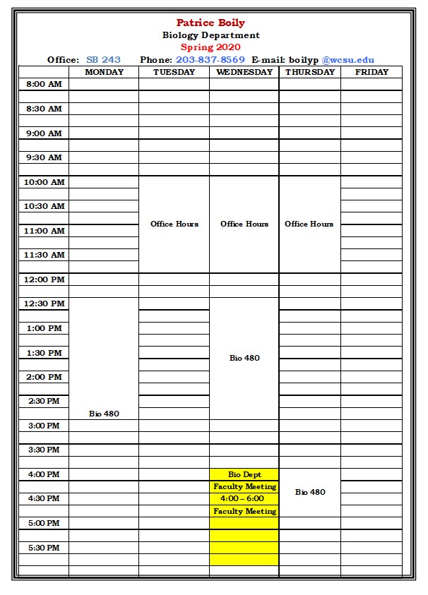 Faculty and Staff | Biology