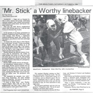 ‘Mr. Stick’ a Worthy linebacker – Celebrating 50 years of WCSU Football