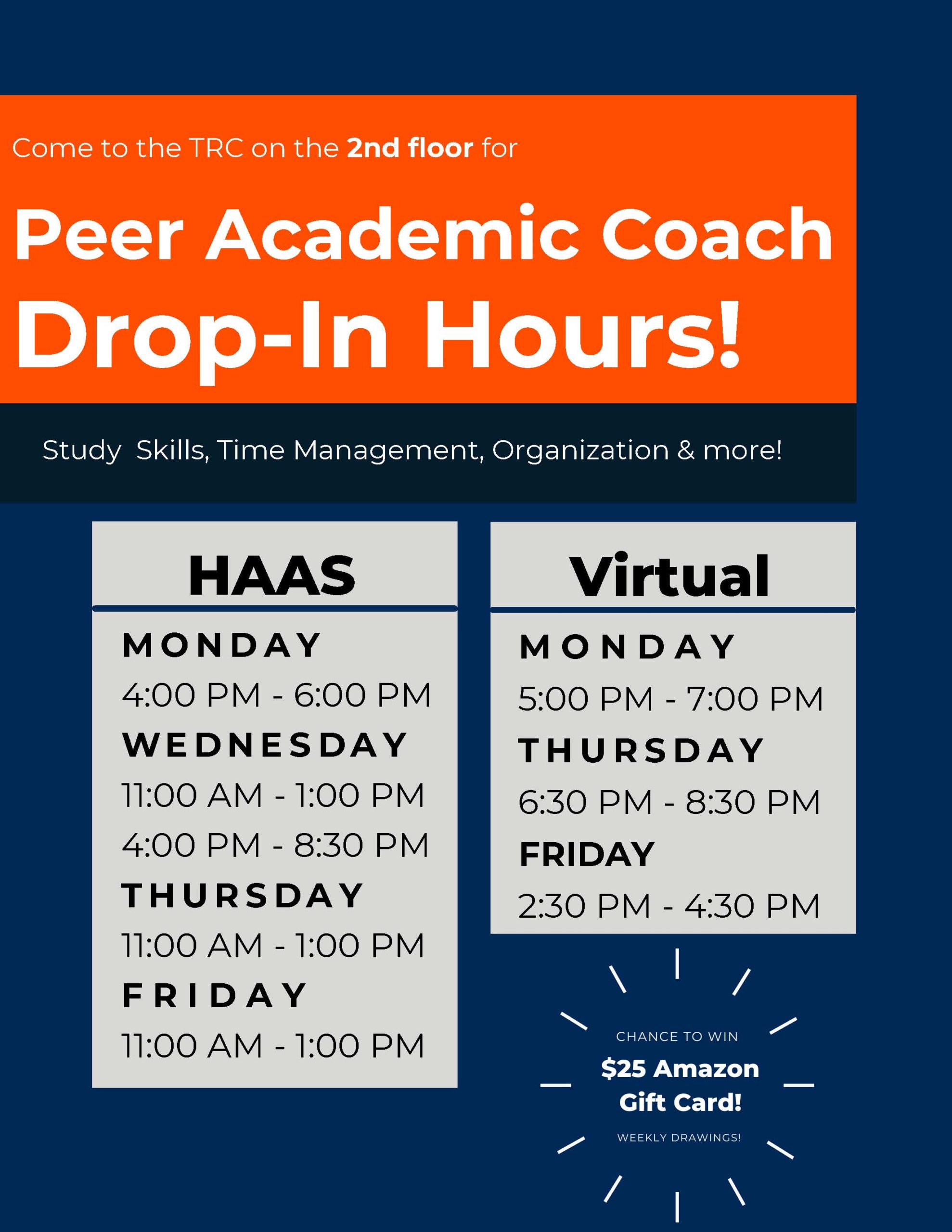 Peer Academic Coaching – Tutoring Resource Center